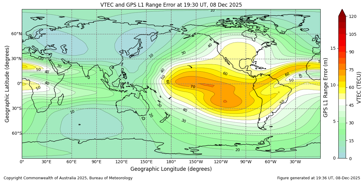 SWS - Total Electron Content - TEC Global Map